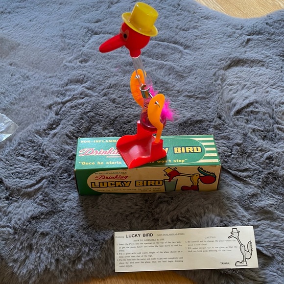 Antique Drinking Lucky Bird